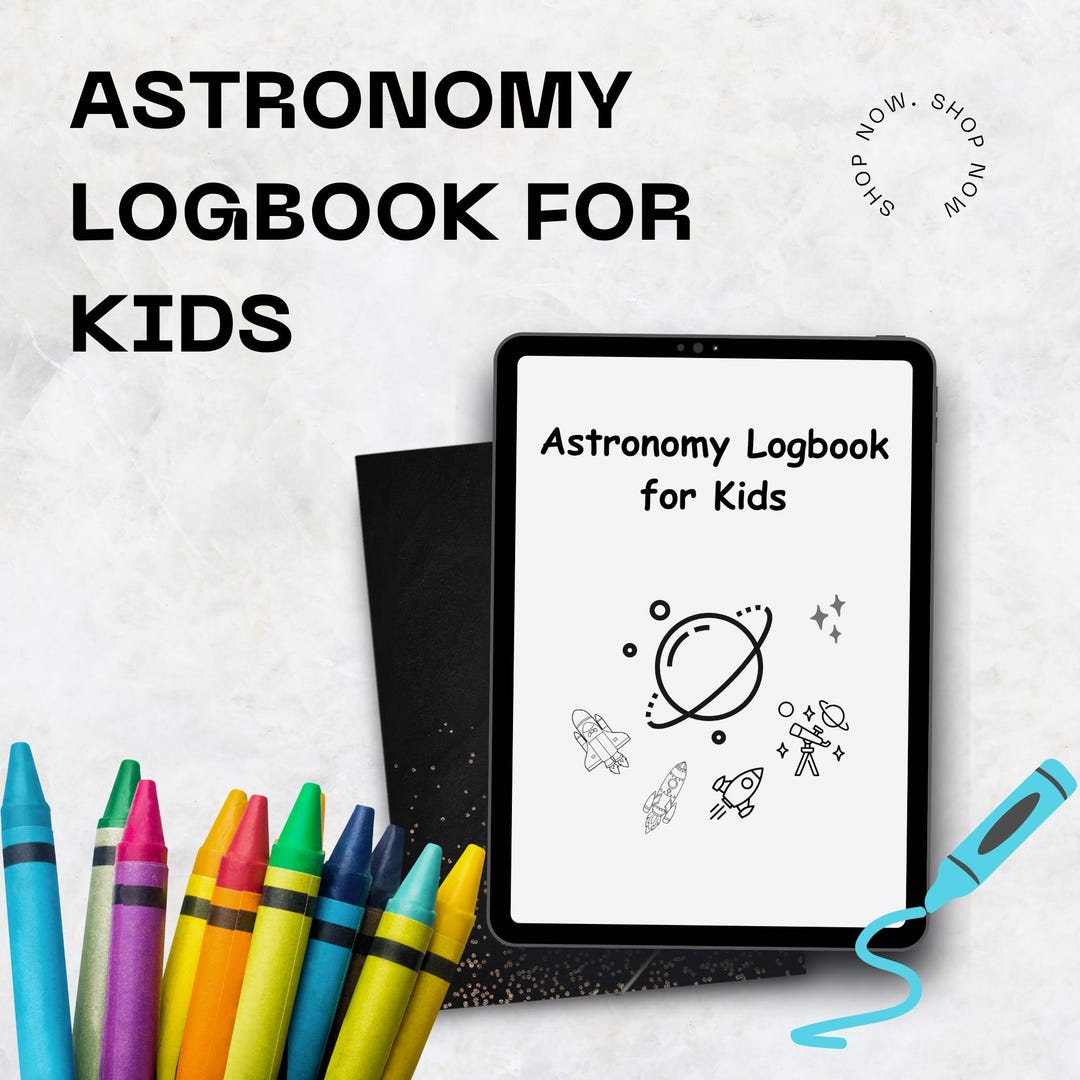 Printable Astronomy Logbook for Kids, Night Sky Journal, Space ...