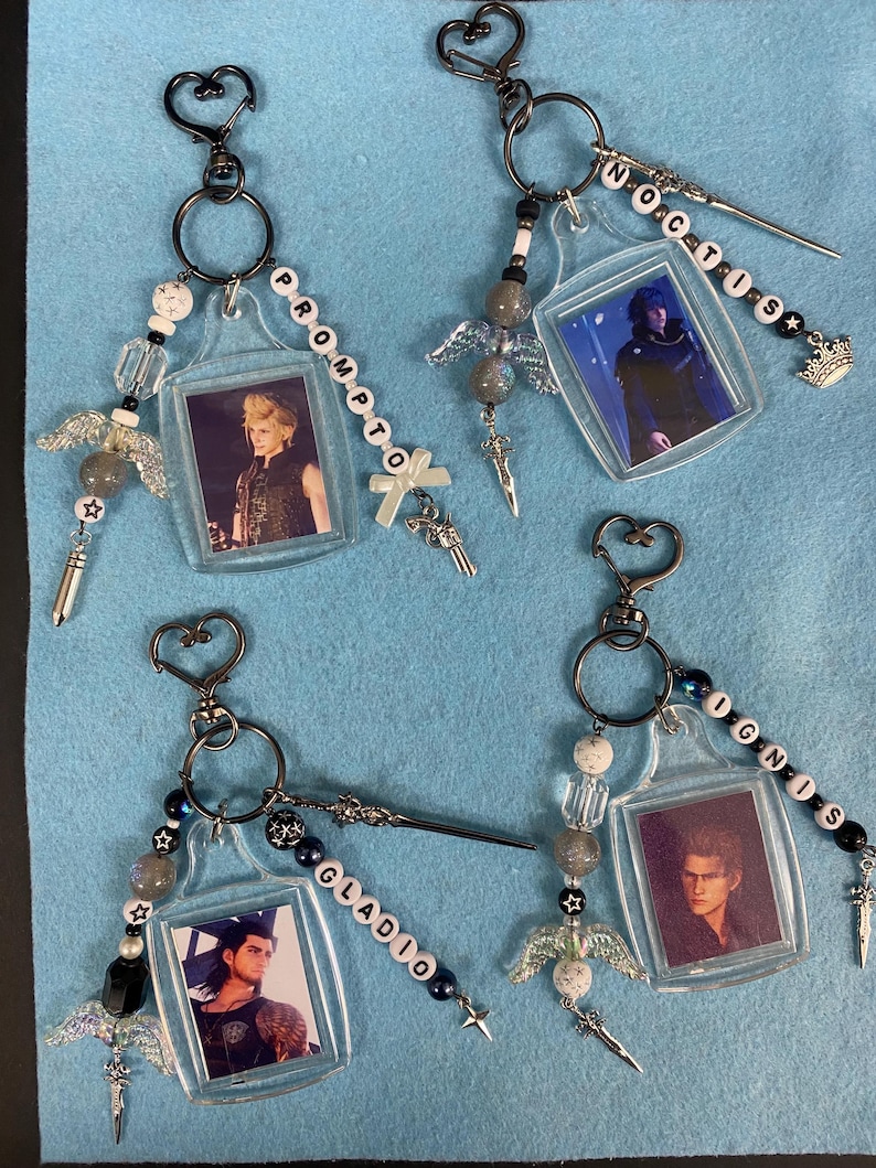 Personalized Gift - Final Fantasy Xv 15 CHOCOBROS KEYCHAIN SET - Gladio ...