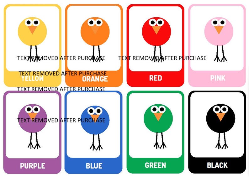 Printable Toddler Colour Flashcards | Montessori-inspired Colour ...