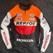 Honda Repsol Racing Motorcycle Biker Genuine Cowhide Leather Riding ...
