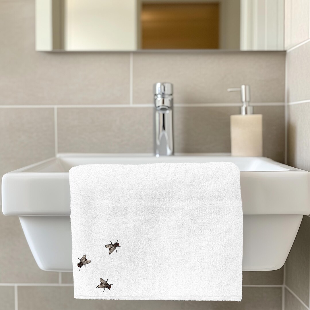 Funny Fly Face Towel, Realistic Insect Prank Bathroom Towel, Gag Gift ...