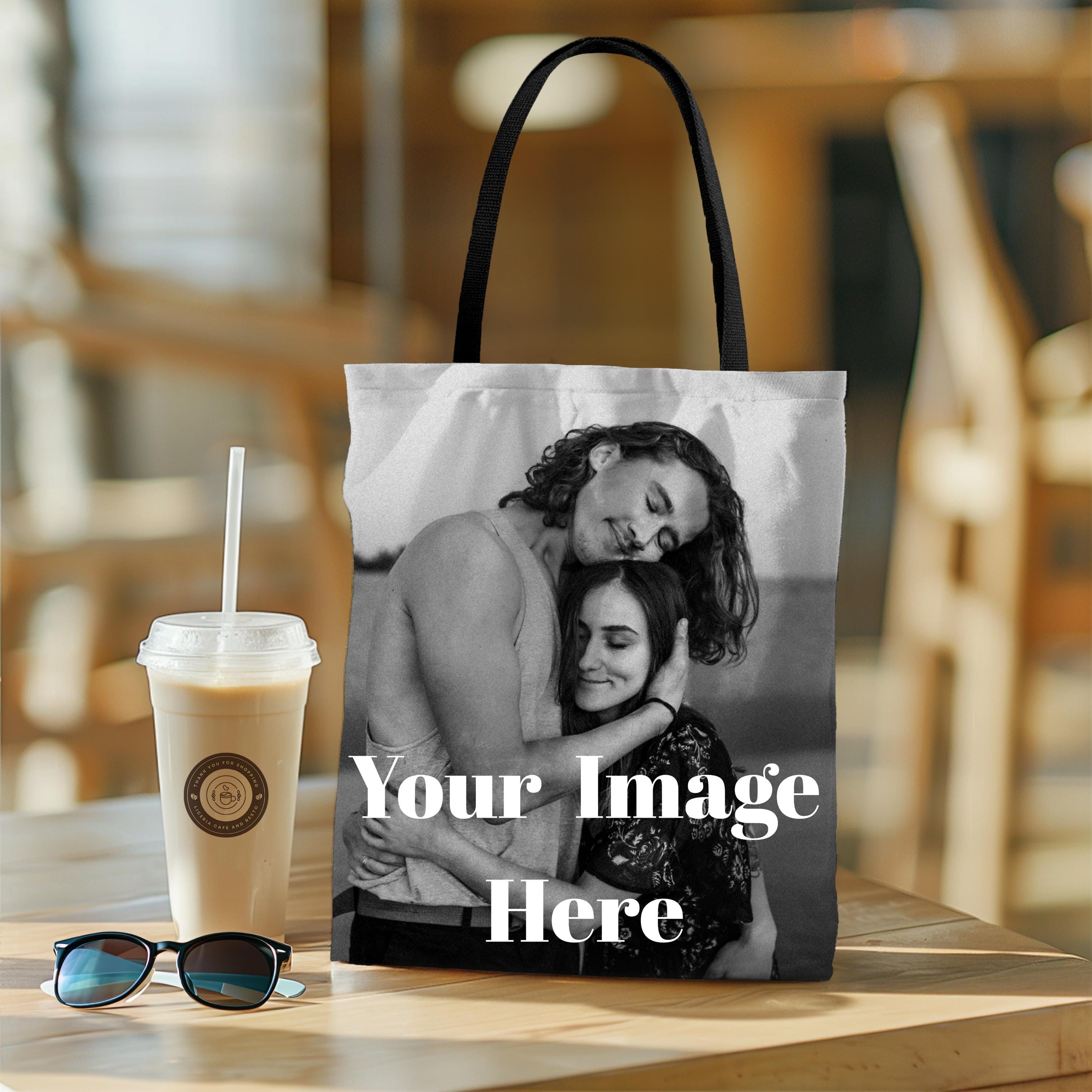 Personalized Image Tote Bag, Custom Yourdesign Tote Bag, Customize Tote ...