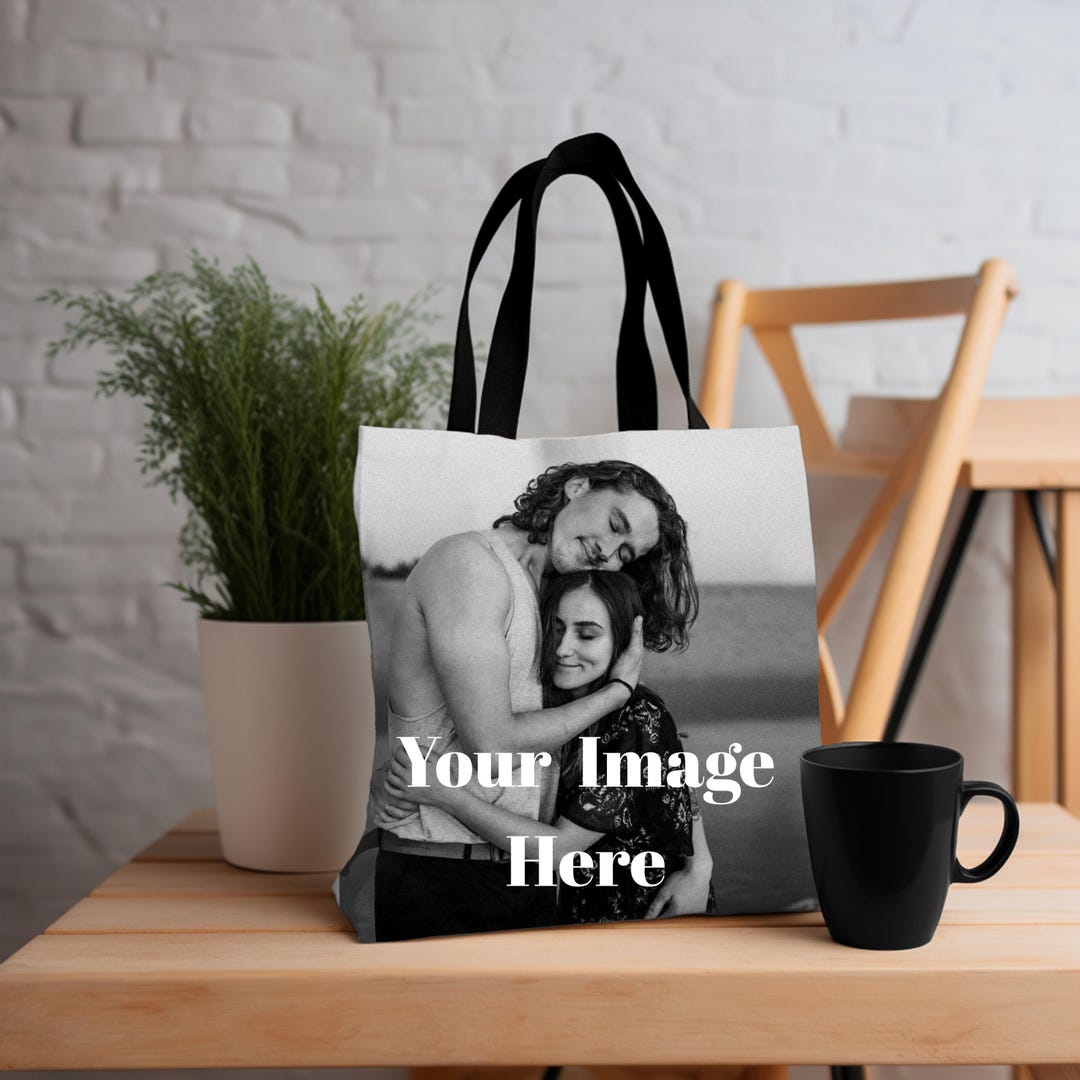 Personalized Image Tote Bag, Custom Yourdesign Tote Bag, Customize Tote ...
