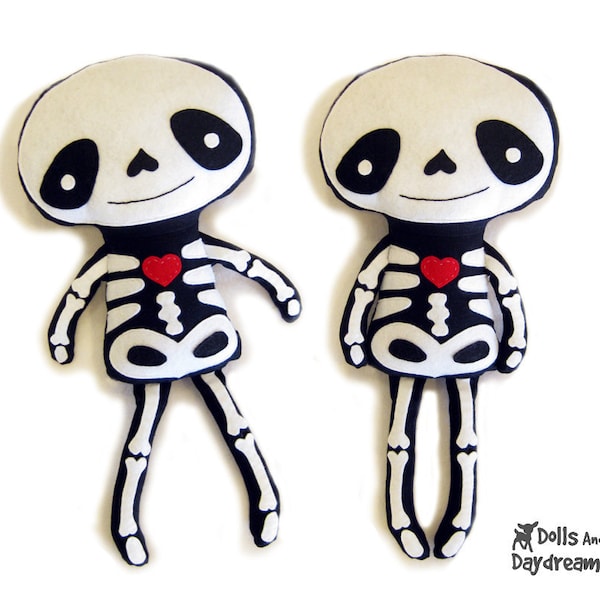 Skeleton Paper Doll - Etsy