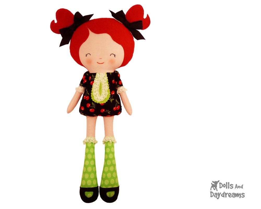 Button Joint Doll PDF Sewing Pattern Easy Rag Doll Cloth Dolly Tutorial ...