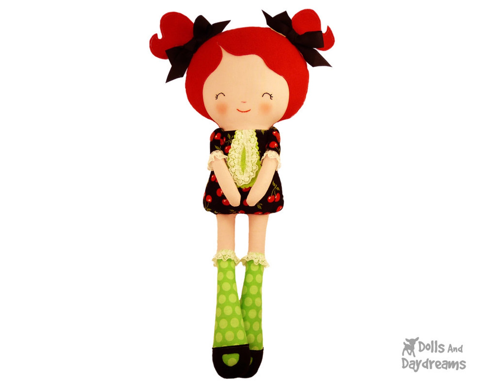 Button Joint Doll PDF Sewing Pattern Easy Rag Doll Cloth Dolly Tutorial ...