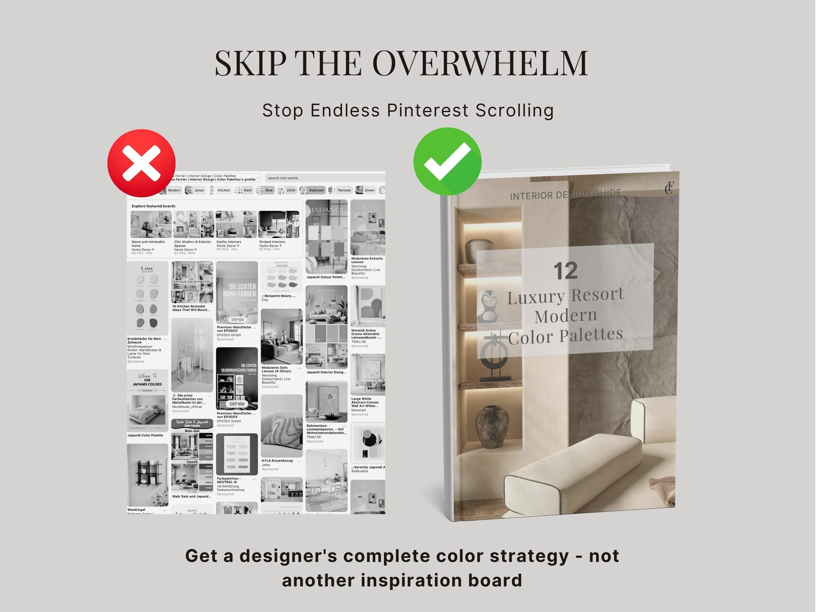 Luxury Resort Modern Paint Color Palette Guide (digital Download) - Etsy