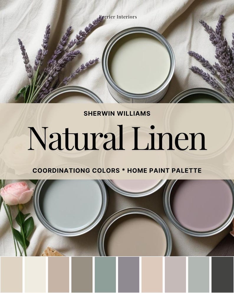 Sherwin Williams Natural Linen Color Palette: Whole House Interior ...