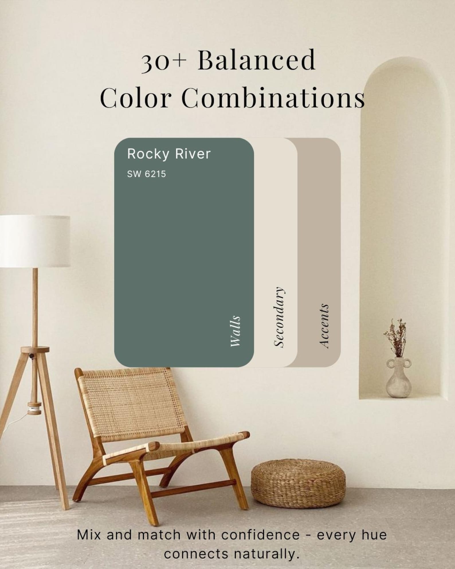 Sherwin Williams Rocky River Color Palette: Whole House Interior Paint ...