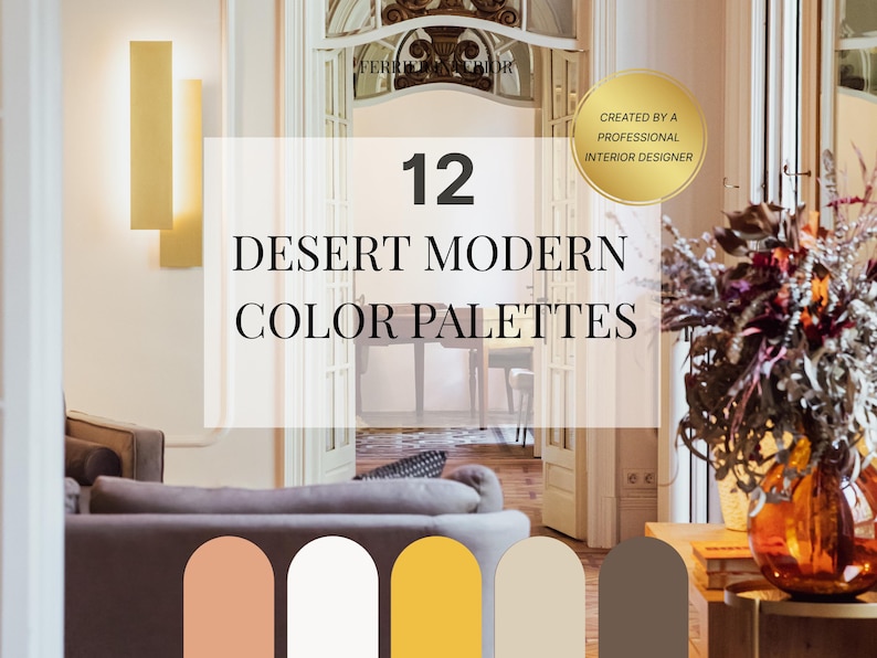 Desert Modern Color Palette Guide Southwest Warm Earth Paint Scheme ...