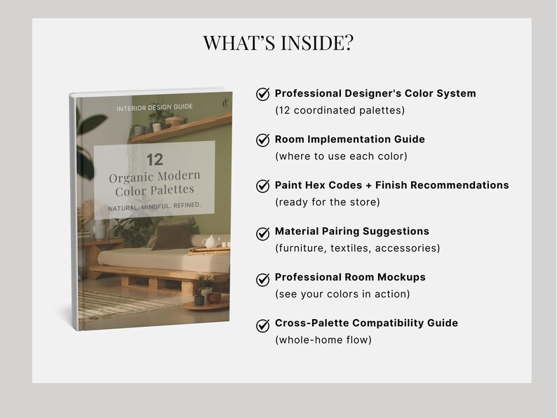 Organic Modern Color Palette Guide: Earthy Interior Paint Schemes (PDF ...