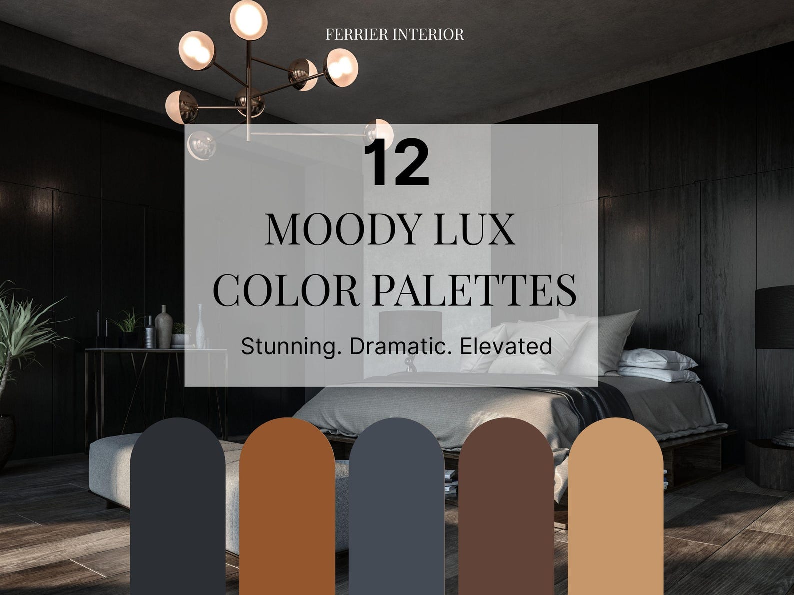 Moody Luxurious Color Palette Guide Dark Luxury Paint Color Schemes ...
