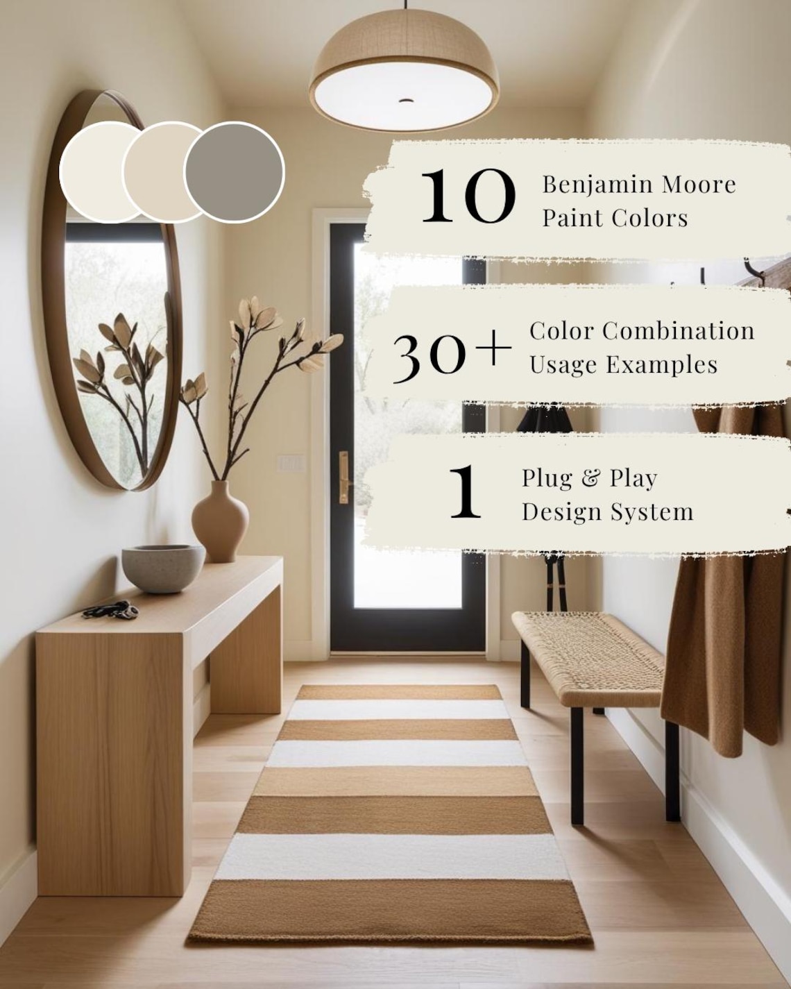 Brandy Cream BENJAMIN MOORE Color Palette: Whole House Interior Paint ...