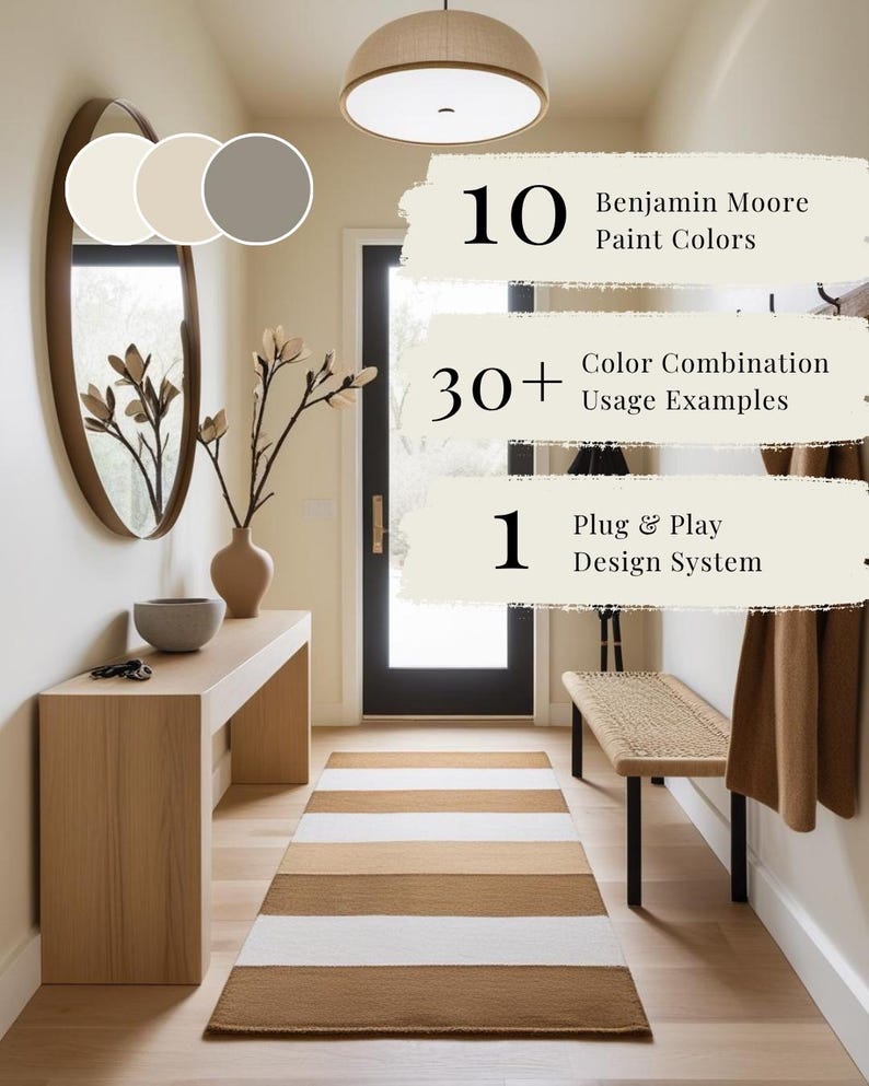 Brandy Cream BENJAMIN MOORE Color Palette: Whole House Interior Paint ...