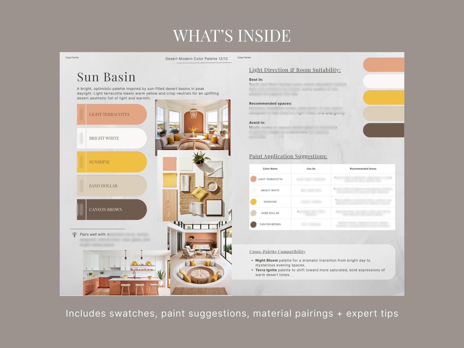 Desert Modern Color Palette Guide Southwest Warm Earth Paint Scheme ...