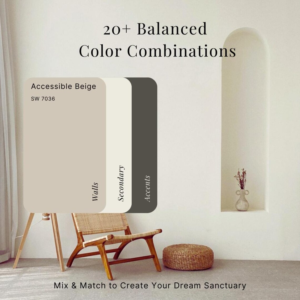 Accessible Beige Home Color Palette: Sherwin Williams Interior Paint ...