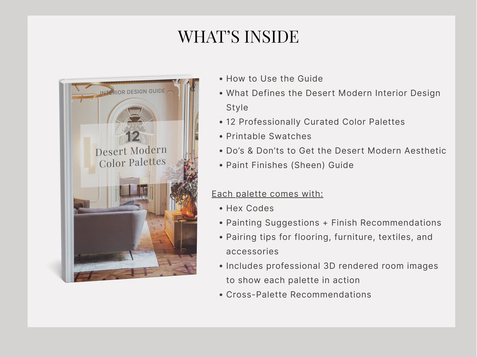 Desert Modern Color Palette Guide Southwest Warm Earth Paint Scheme ...