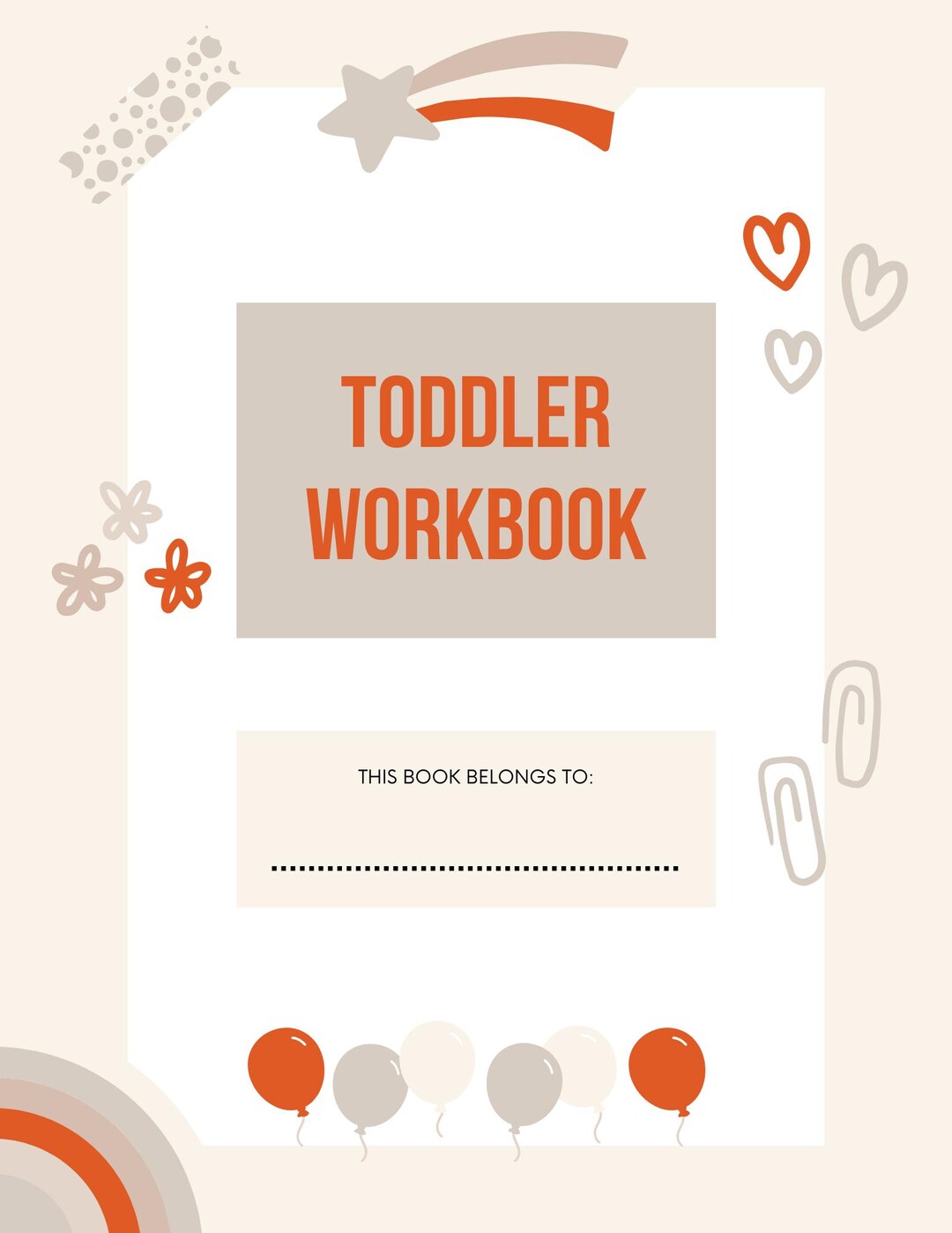 My Toddler Workbook: Fun Learning Activities for Ages 2-4 - Etsy