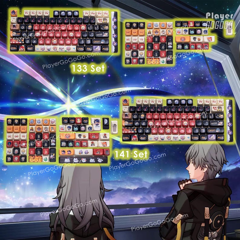 Honkai: Star Rail 133/141 Keycap Set EOA Profile, PBT Dye Sublimation ...