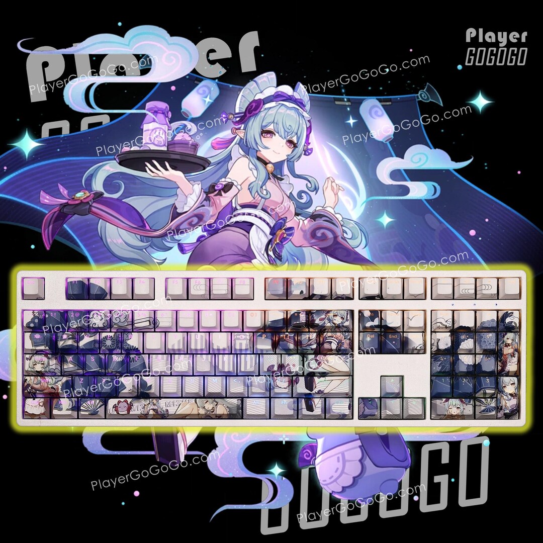 High-res Genshin Impact Yumemizuki Mizuki Keycap Set – Mizuki HSR 108 ...