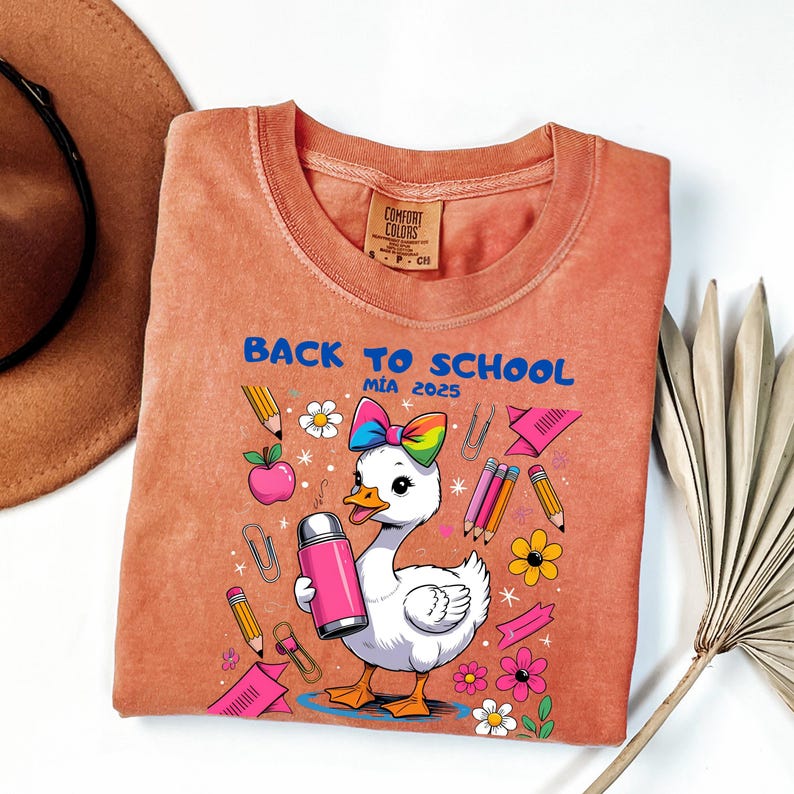 Duck Teacher Shirt, Back to School Comfort Colors Tee - Etsy