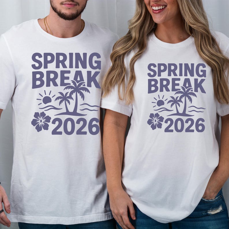 Spring Break 2026 Shirt,retro Beach Vacation Tee, Tropical Palm Tree ...