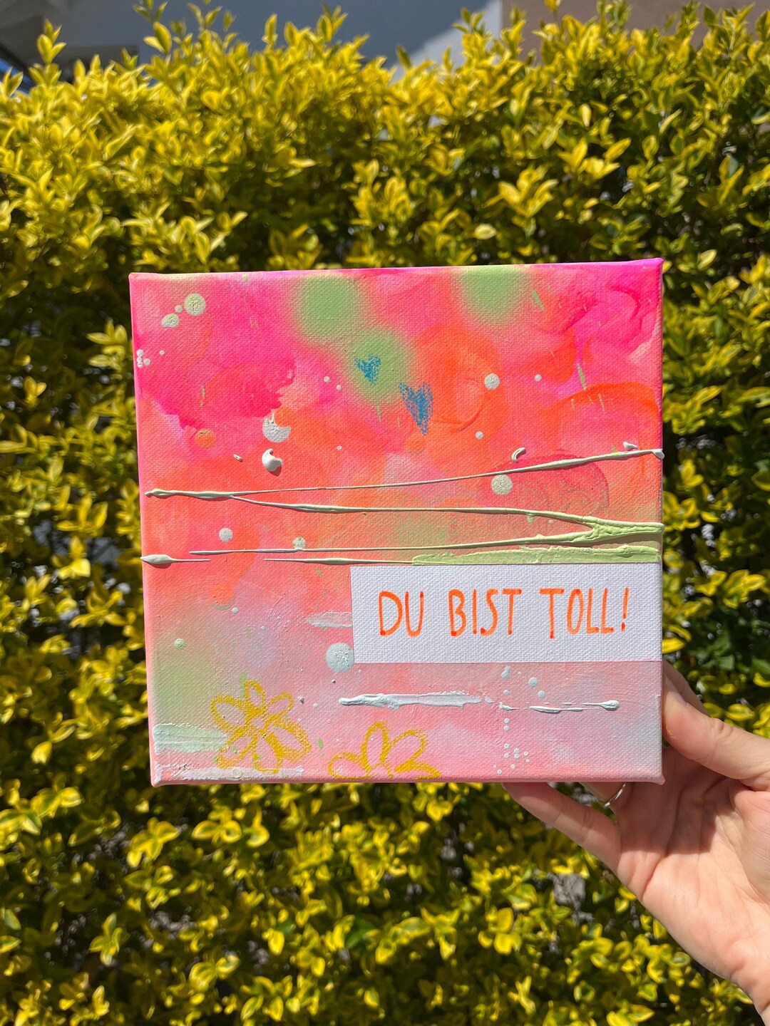Personalized Art With Saying - Abstract Original Painting, Commissioned ...