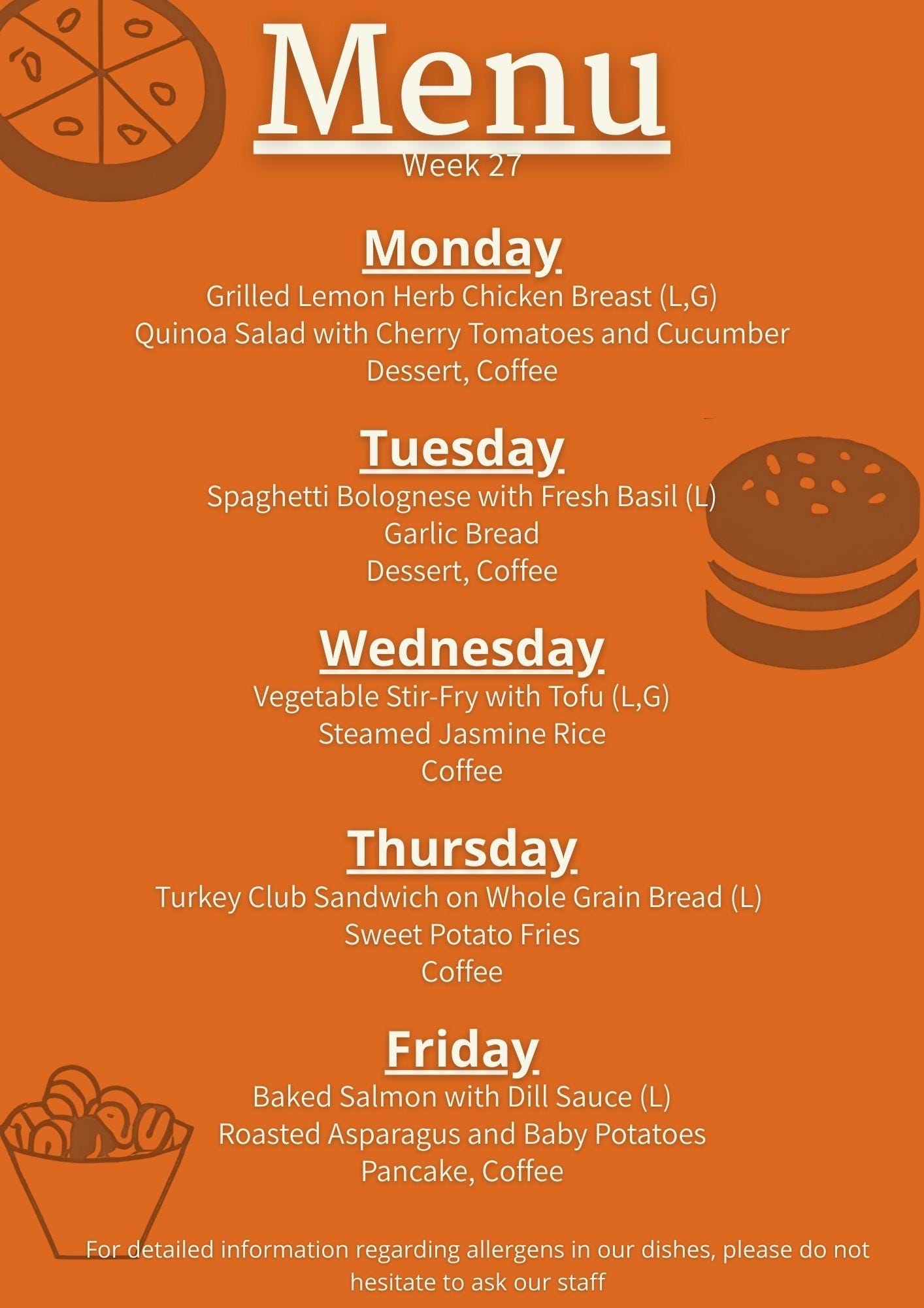 Lunch Menu Template - Etsy