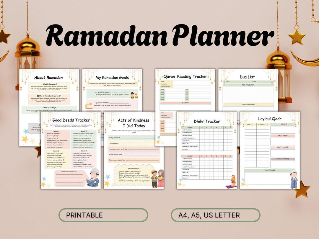 Ramadan Journal for Kids 2026 | Islamic Activity Book (digital Download ...