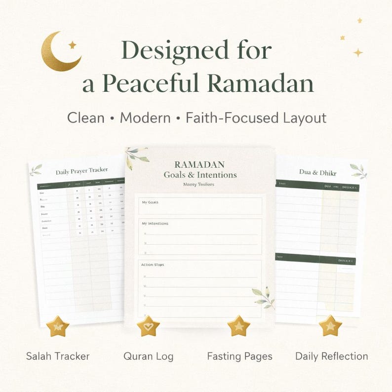 Ramadan Planner 2026 | Printable Islamic Planner for Kids & Adults With ...