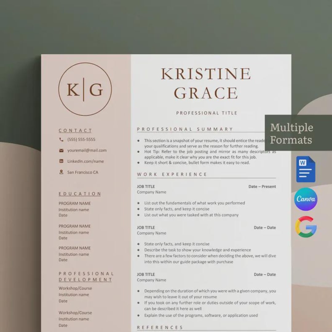 GCC English Teacher Resume Template | ATS Friendly, Editable (A4 & US ...
