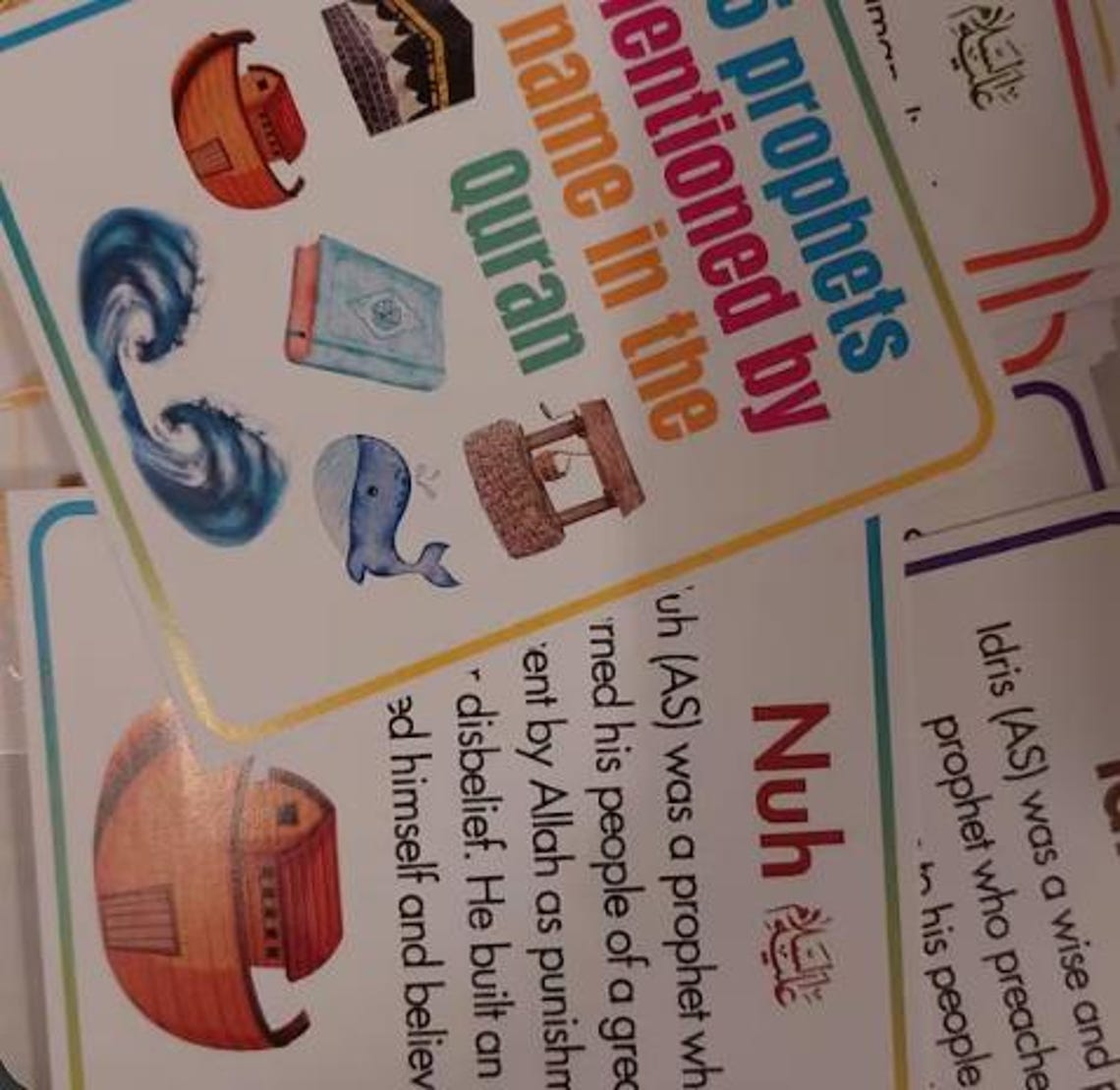 25 Prophets of Islam Flashcards | Quran Learning for Muslim Kids (PDF ...