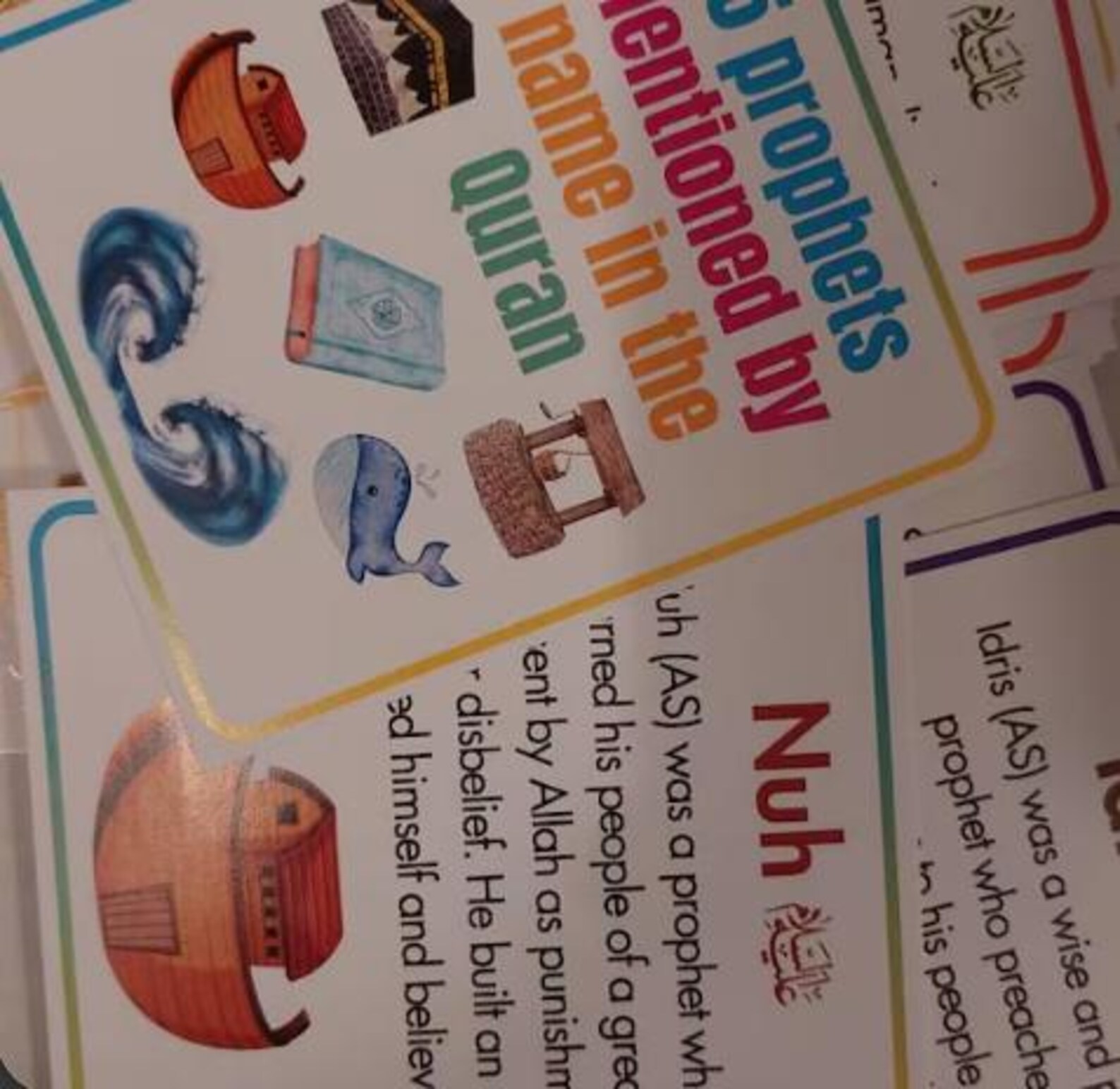 25 Prophets of Islam Flashcards | Quran Learning for Muslim Kids (PDF ...