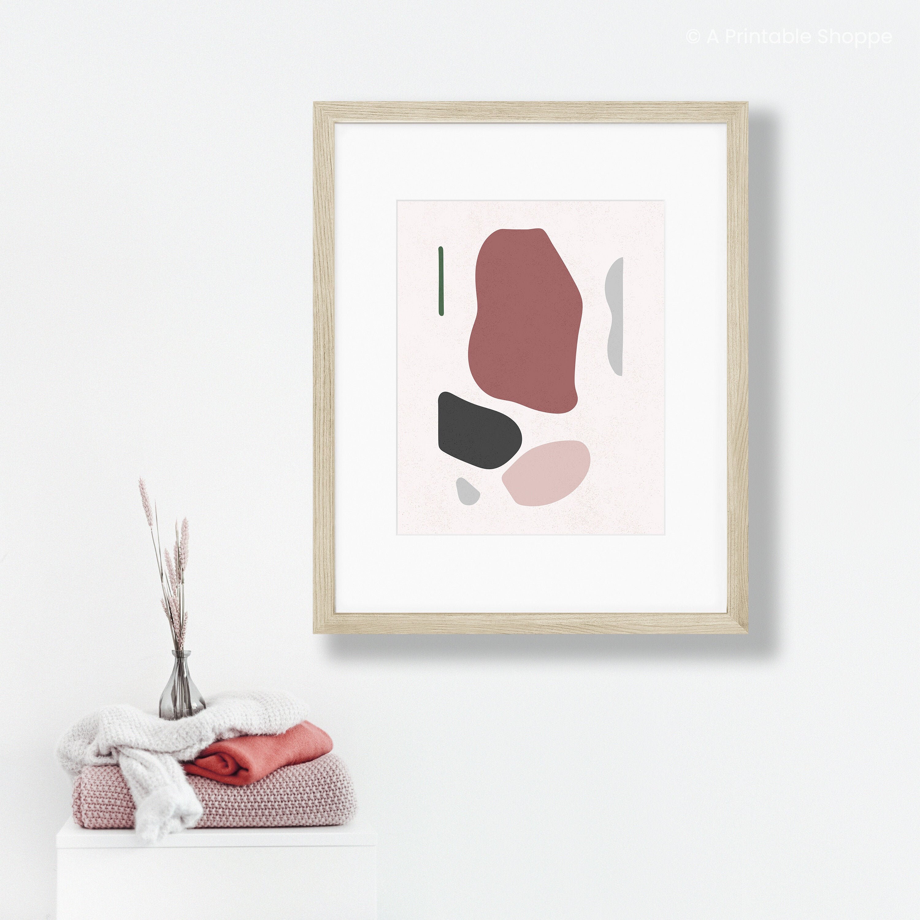 Abstract Modern Shapes, Print From Home, Instant Digital Download ...