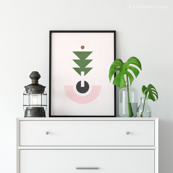 Geometric Modern Shapes Print Instant Digital Download Print - Etsy