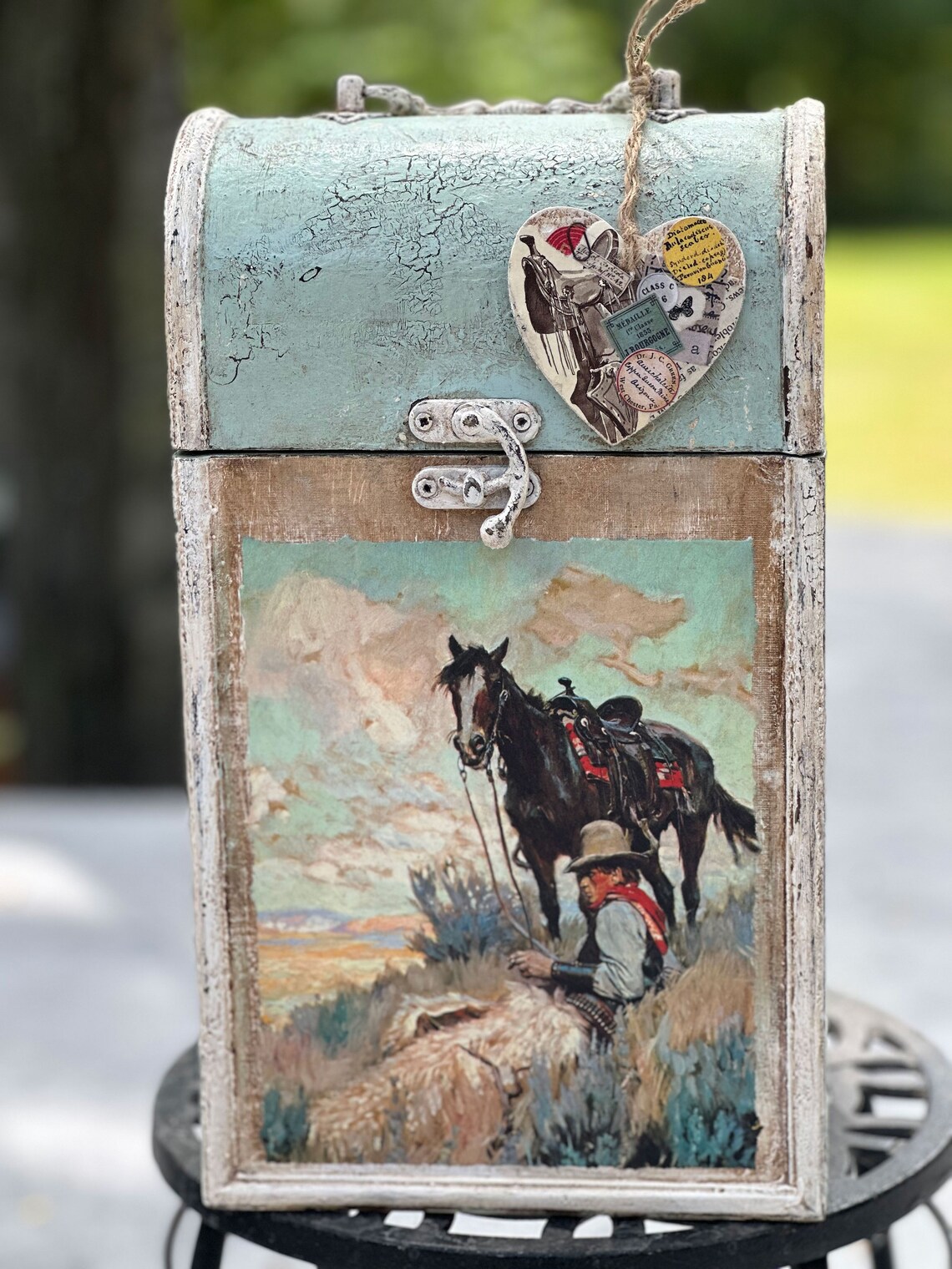 Western Wine Box, Gift Box, Keepsake Box - Etsy