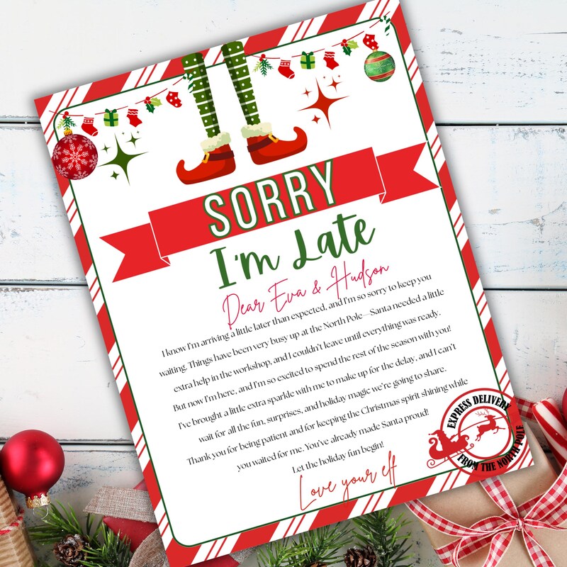 Elf Im Back Sign - Etsy
