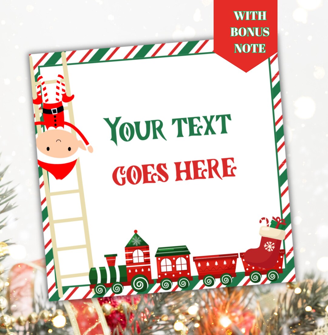 Editable Bestseller Elf Notes Printable Elf Cards ,blank Elf Messages ...