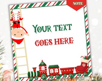 Editable Bestseller Elf Notes Printable Elf Cards ,blank Elf Messages ...