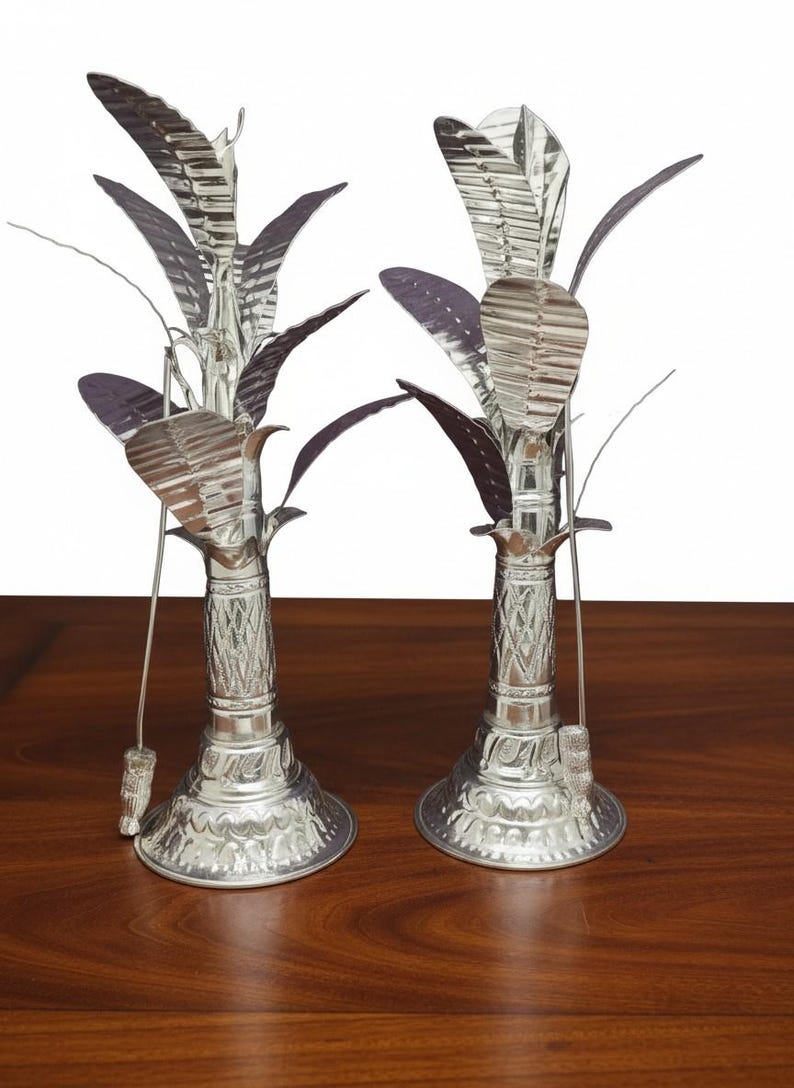 German Silver Banana Tree Pair for Diwali/ Housewarming , - Etsy