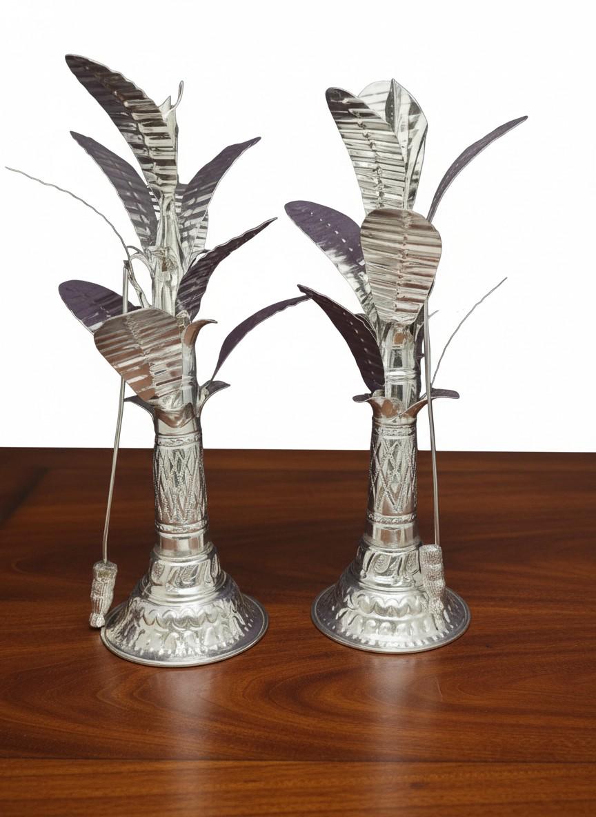 German Silver Banana Tree Pair for Diwali/ Housewarming , - Etsy