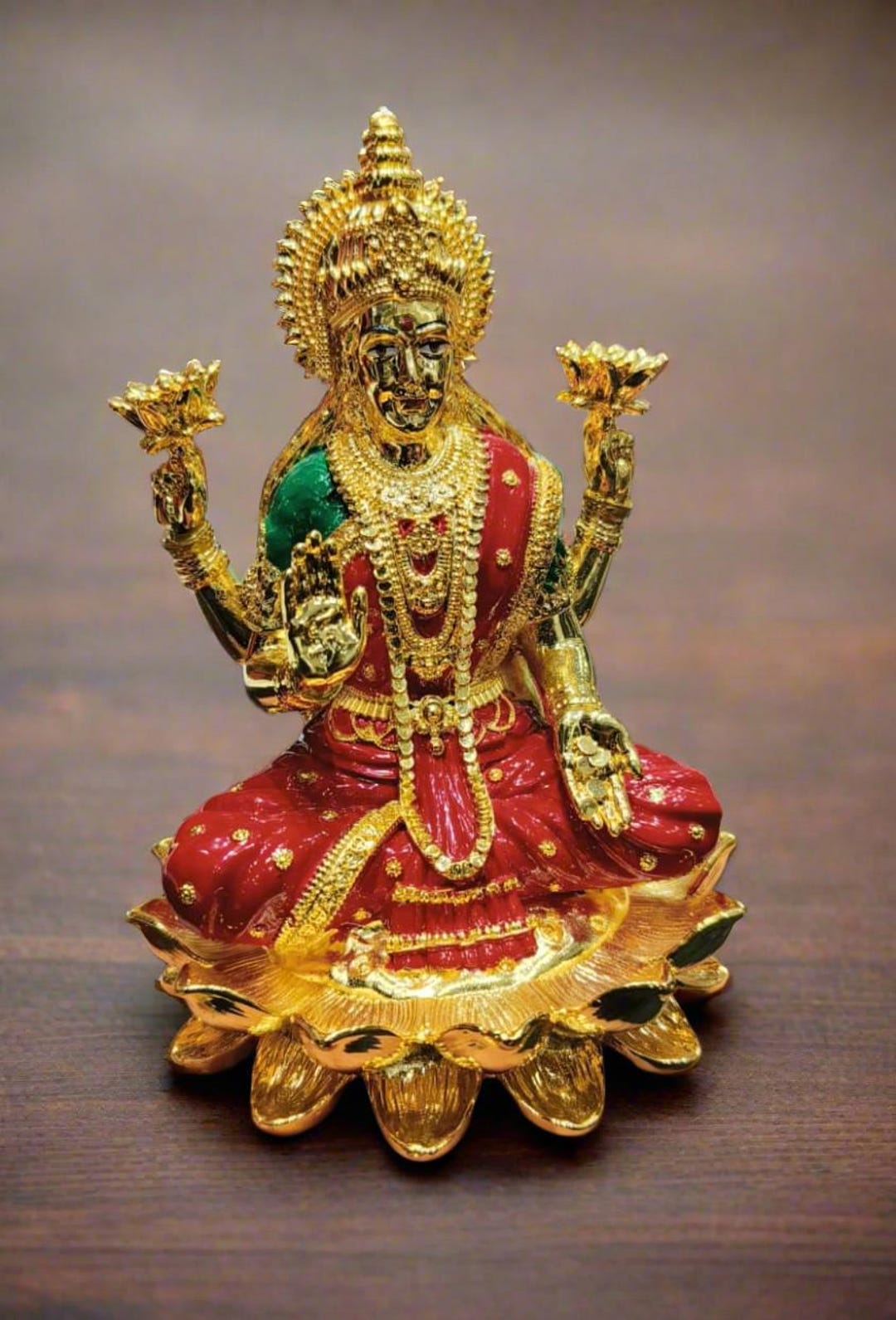 Golden Lakshmi Goddess for Home/ Office/ Gift Item - Etsy