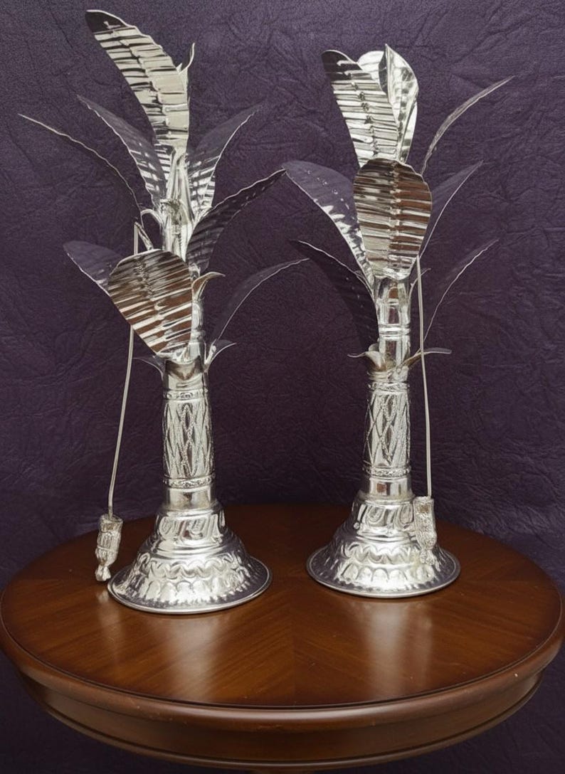 German Silver Banana Tree Pair for Diwali/ Housewarming , - Etsy