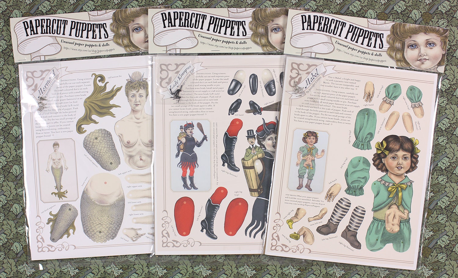 Paper Puppet Bundle Any 3 DIY Puppet Kits - Etsy Canada