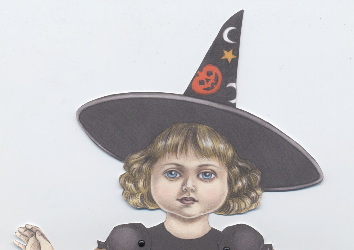 Little Halloween Witch DIY Puppet Kit - Etsy