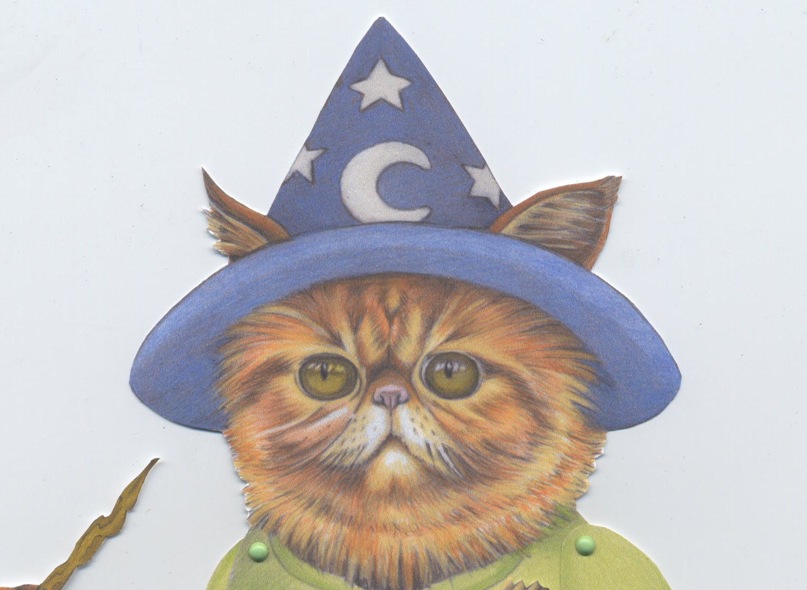 Wilfred the Wizard Cat DIY Paper Puppet Kit - Etsy