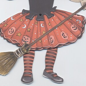 Little Halloween Witch Downloadable Paper Puppet - Etsy