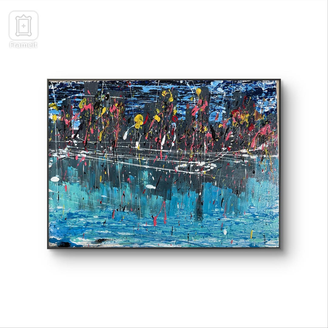 Graffiti City - Hand Painted Art by Jonny R 12"hx 16"w - Etsy