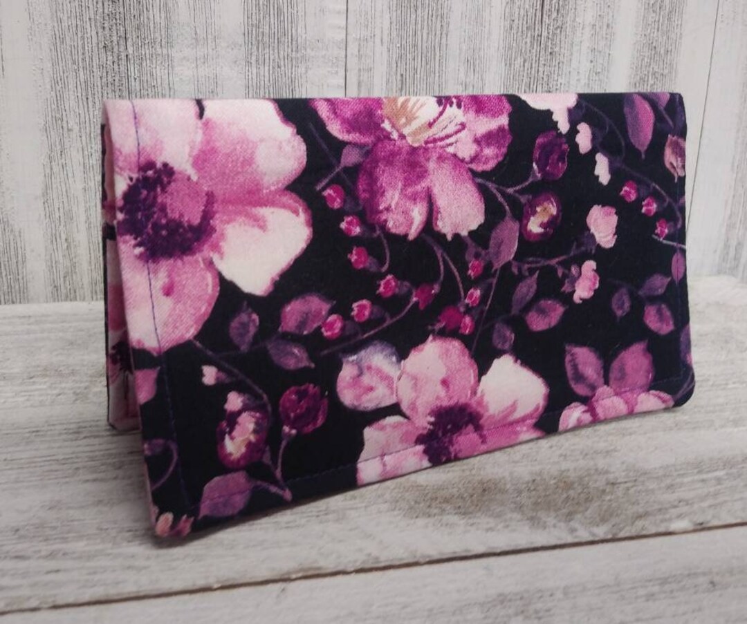 Ladies Checkbook Cover and Registry Roses Fushia Document Coupon ...