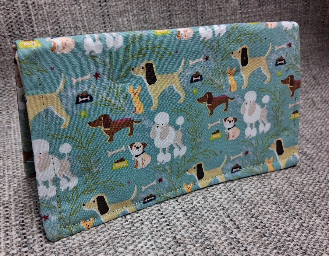 DOGS Wallet Debit Checkbook Credit Card Registry Holder Clutch Purse ...